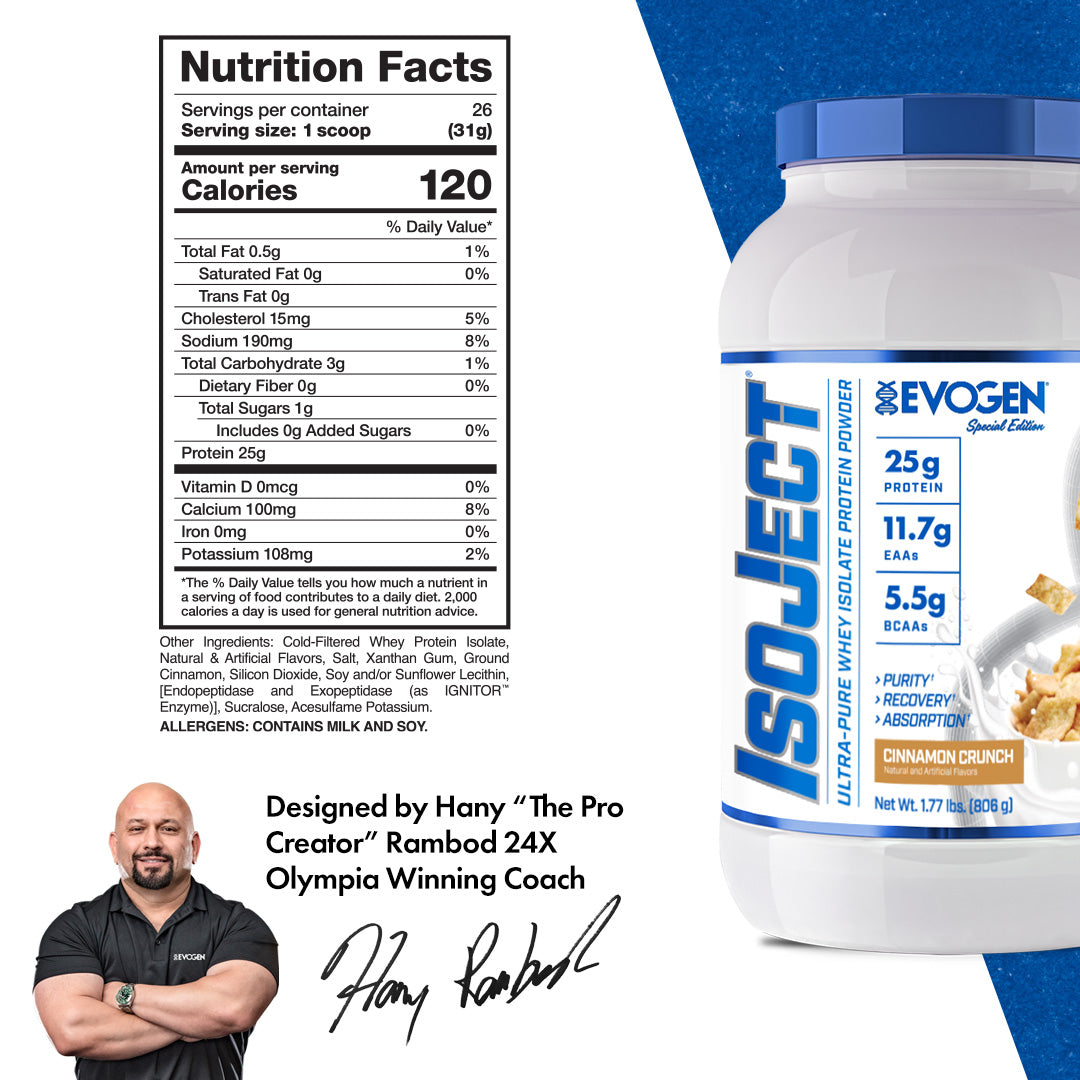 Evogen Nutrition Isoject Pure Whey Protein Isolate