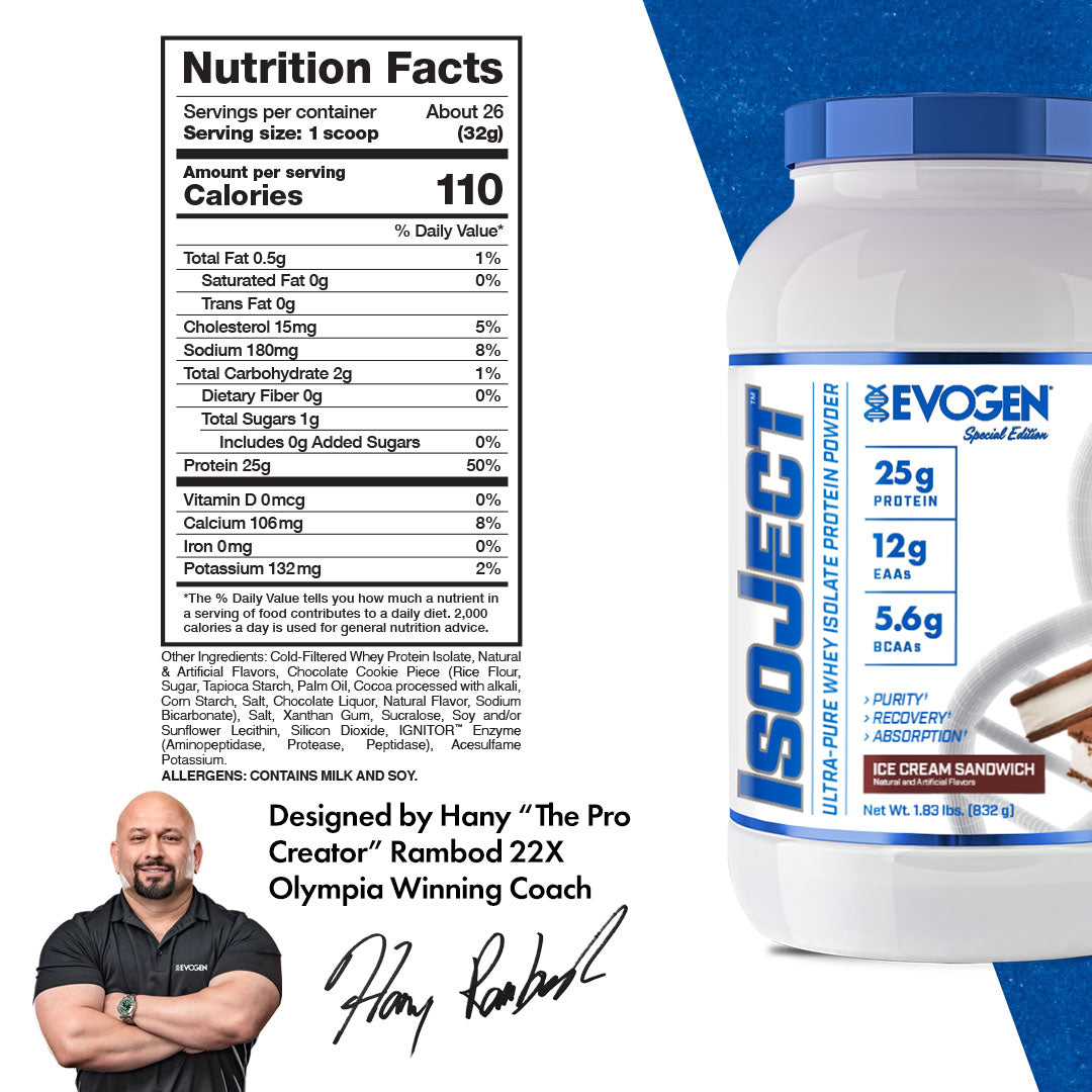 Evogen Nutrition Isoject Pure Whey Protein Isolate