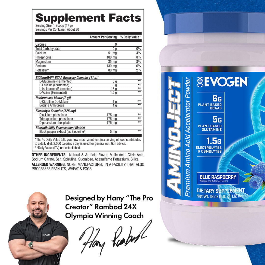 Evogen Nutrition AminoJect — Premium Amino Acid Accelerator