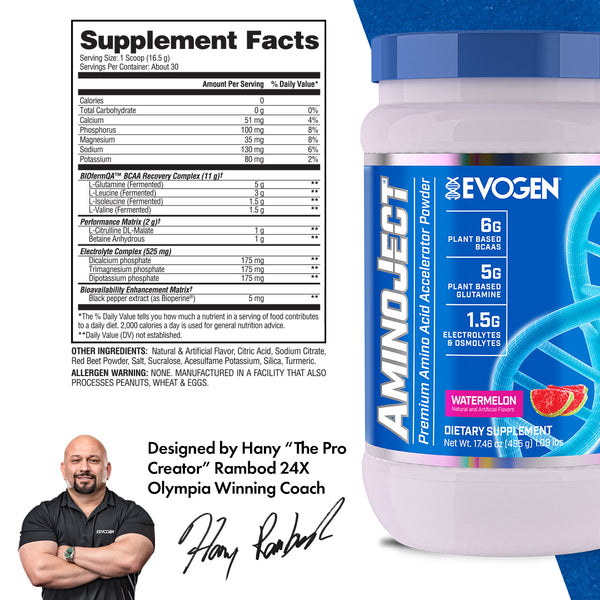Evogen Nutrition AminoJect — Premium Amino Acid Accelerator