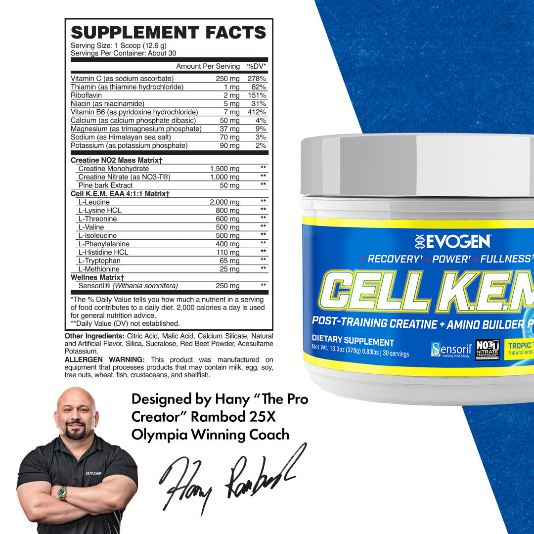 Evogen Nutrition Cell KEM PR — Post Training Creatine & Amino Builder