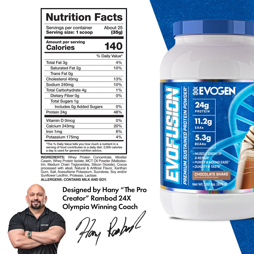 Evogen Nutrition Evofusion — Premium Sustained Protein Matrix