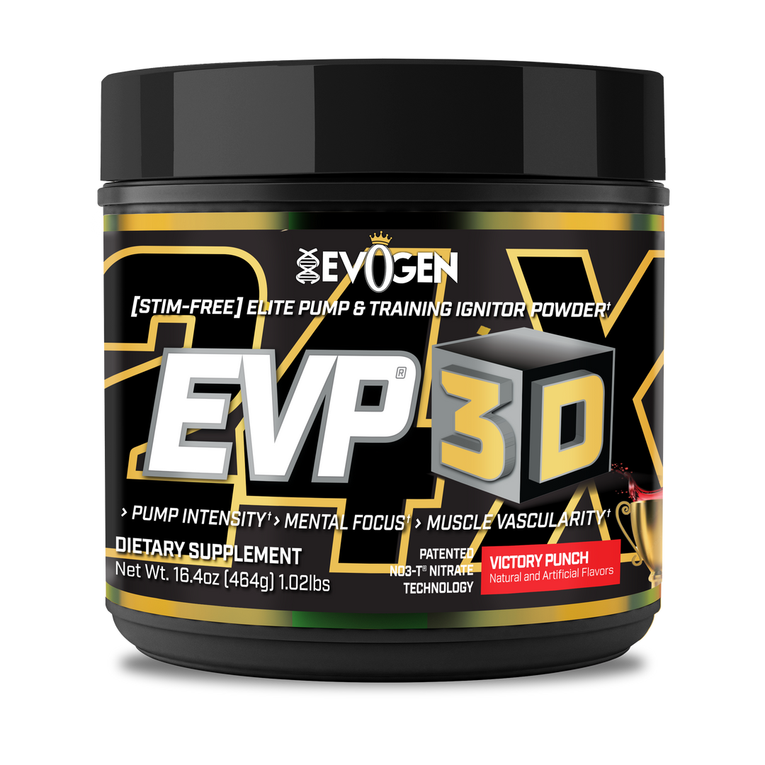 Evogen Nutrition EVP-3D Stimulant Free Pre-Workout — Insane 3D PUMP!
