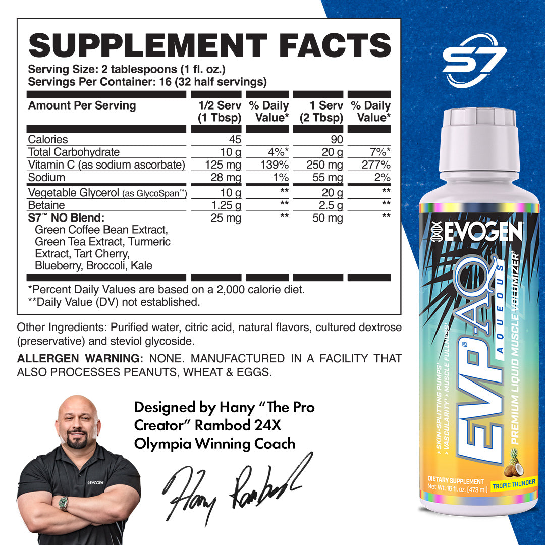 Evogen Nutrition EVP AQ Liquid Glycerol Pre-Workout