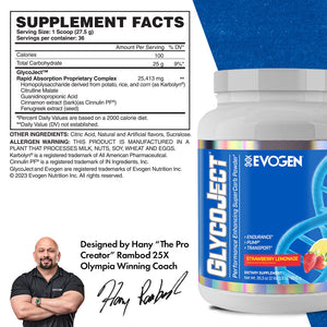 Evogen Nutrition GlycoJect — Performance Enhancing SuperCarb Matrix