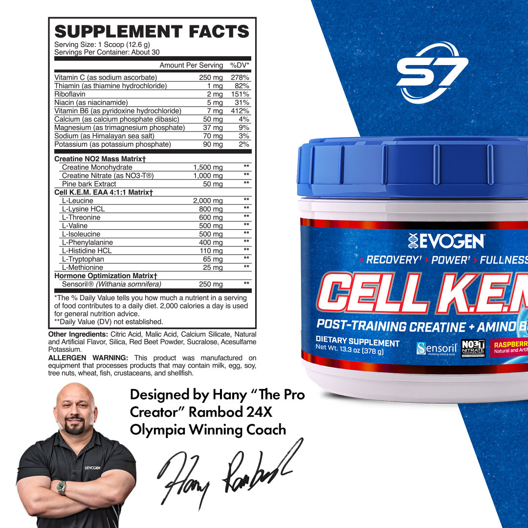 Evogen Nutrition Cell KEM PR — Post Training Creatine & Amino Builder