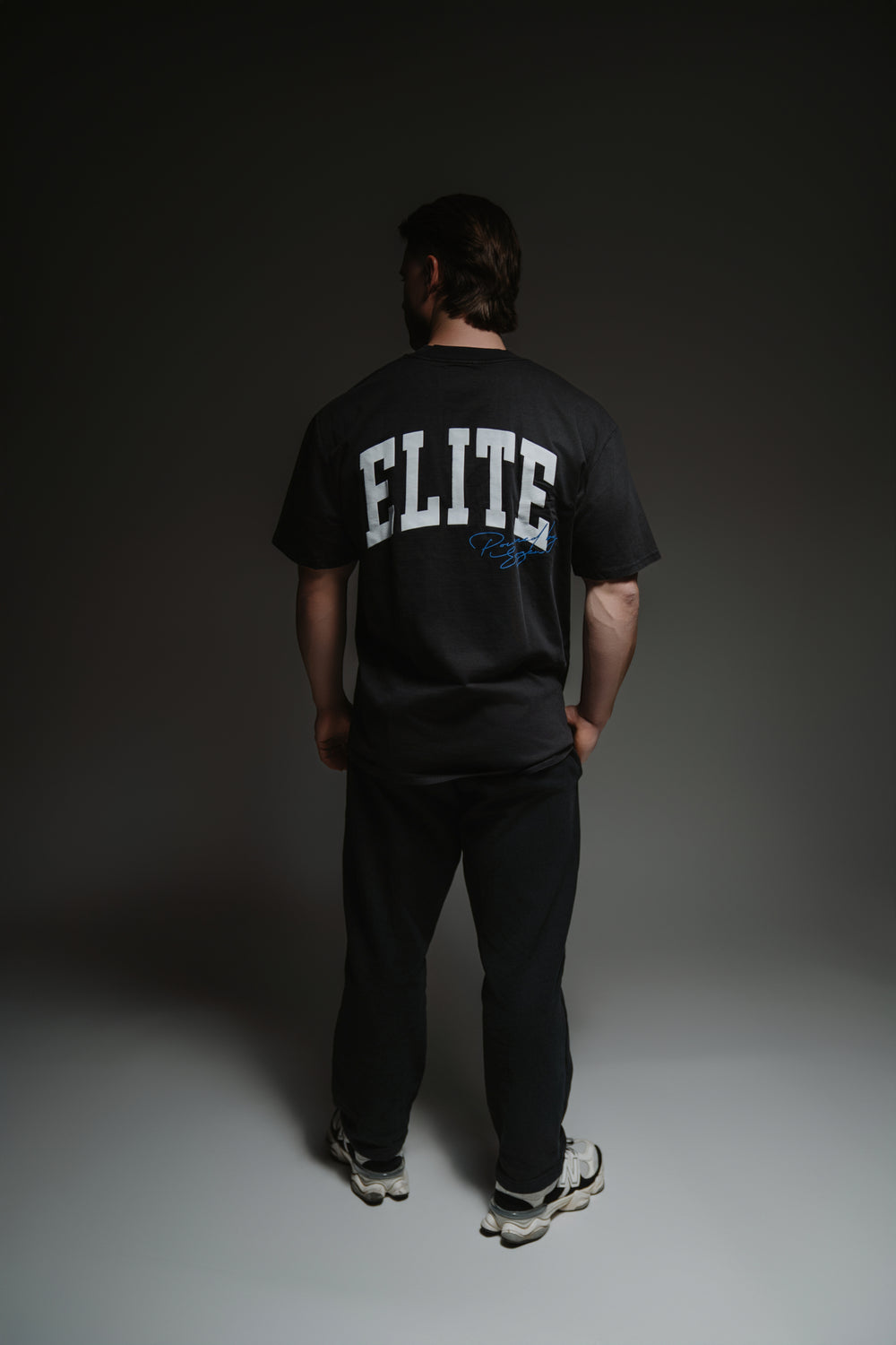 Varsity Elite Premium Oversized Tee - Black